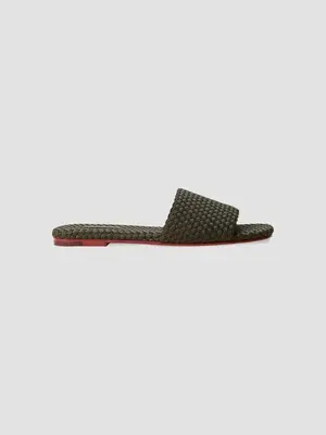 NAGHEDI St. Barths Slide Sandals - Olive