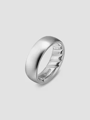David Yurman Streamline Band Ring In Platinum, 7.6mm