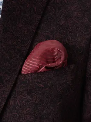 Robert Graham Larrick Paisley Velvet Sport Coat - Berry