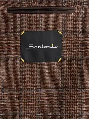SARTORIO NAPOLI Plaid Wool-silk Sport Coat