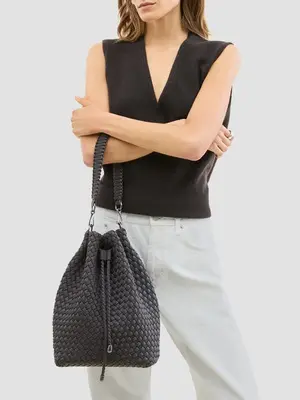 NAGHEDI Mercer Large Bucket Bag - Ash