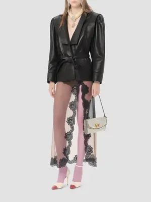 Valentino Garavani Devain Small Metallic Mesh Shoulder Bag