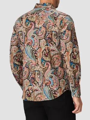 Robert Graham Ferncraw Paisley Stretch-cotton Shirt