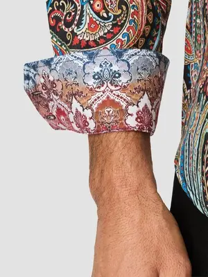 Robert Graham Ferncraw Paisley Stretch-cotton Shirt
