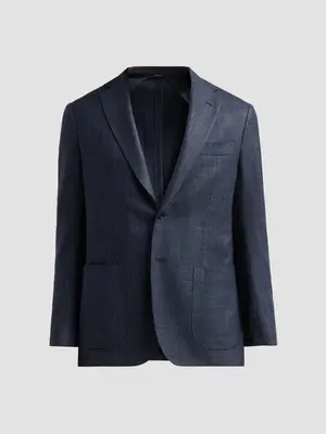 SARTORIO NAPOLI Textured Wool-silk-blend Sport Coat