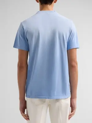 Loewe Anagram Regular-fit Cotton Crewneck T-shirt - Blue
