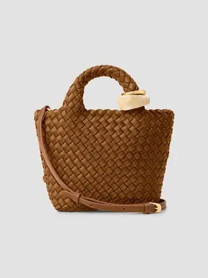 NAGHEDI St. Barths Petit Beads Top Handle Bag - Teak