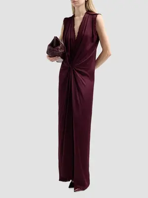 Michael Kors Draped Column Gown