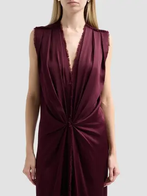Michael Kors Draped Column Gown