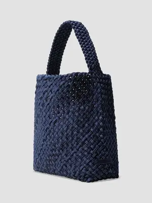 NAGHEDI Nomad Medium Double Weave Denim Hobo Shoulder Bag - Indigo