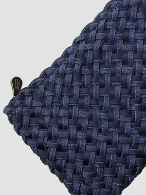 NAGHEDI Nomad Medium Double Weave Denim Hobo Shoulder Bag - Indigo