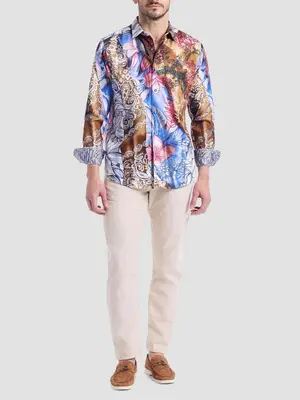 Robert Graham Diburu -print Cotton Button-front Shirt