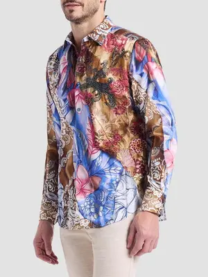 Robert Graham Diburu -print Cotton Button-front Shirt