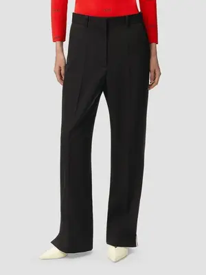 Loewe Removable Flap-waist Wool-blend Trousers