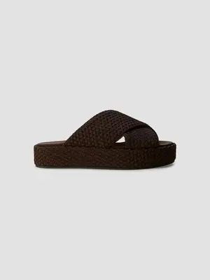 NAGHEDI Laguna Platform Sandals - Chocolate