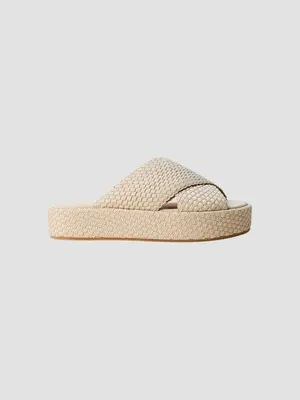 NAGHEDI Laguna Platform Sandals - Ecru