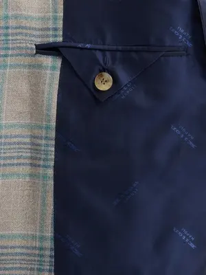 Kiton Cashmere Plaid Two-button Sport Coat