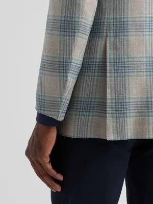 Kiton Cashmere Plaid Two-button Sport Coat