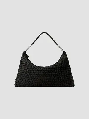 NAGHEDI Porto Medium Half-moon Shoulder Bag - Onyx