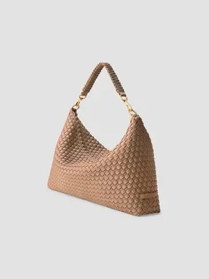 NAGHEDI Porto Medium Half-moon Shoulder Bag - Seychelles