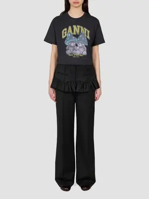 GANNI Calendered Skirt Pants