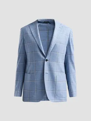 SARTORIO NAPOLI Heavy Plaid Wool-cashmere Sport Coat