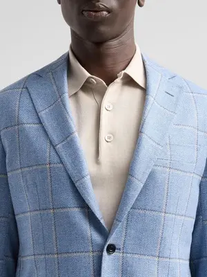 SARTORIO NAPOLI Heavy Plaid Wool-cashmere Sport Coat