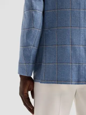 SARTORIO NAPOLI Heavy Plaid Wool-cashmere Sport Coat