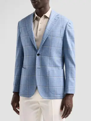 SARTORIO NAPOLI Heavy Plaid Wool-cashmere Sport Coat