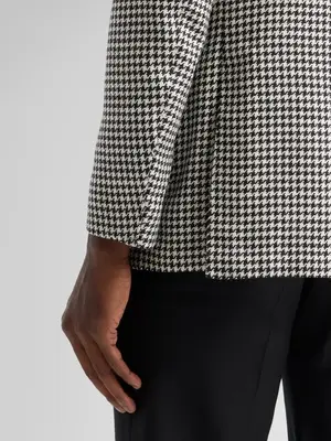 SARTORIO NAPOLI Houndstooth Wool-alpaca-silk Sport Coat