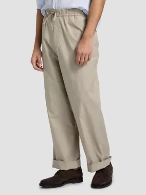 Officine Générale Nilson Cotton Poplin Drawstring Pants
