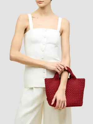 NAGHEDI St. Barths Small Tote Bag - Rosso