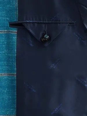 Kiton Windowpane Checked Cashmere-blend Sport Coat