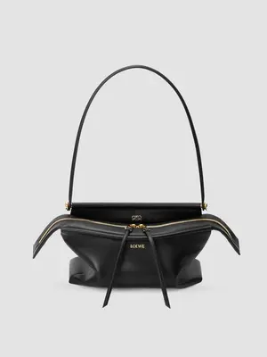 Loewe Whisker Small Leather Shoulder Bag - Black