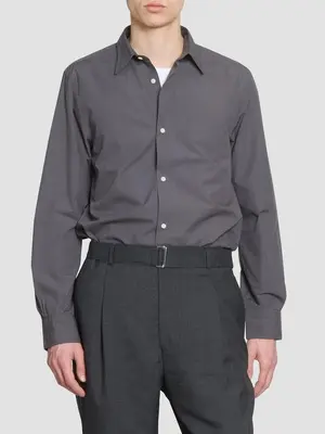 Officine Générale Soft Collar Cotton Button-front Shirt