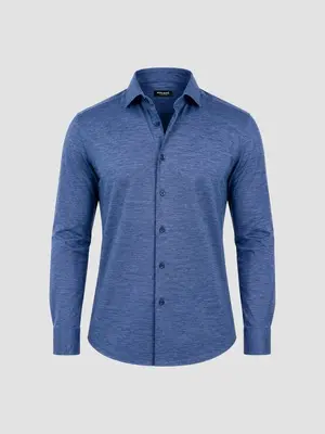 MACEOO Einstein Stretch Shirt - Blue