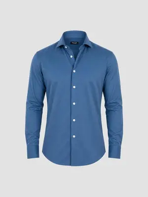 MACEOO Einstein Stretch Shirt - Blue