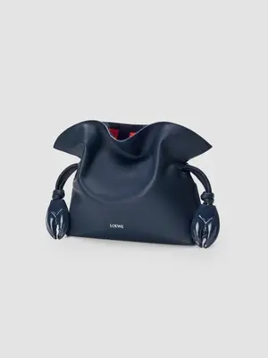 Loewe X Cosima Von Bonin Flaco Mini Check-intarsia & Leather Clutch