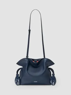 Loewe X Cosima Von Bonin Flaco Mini Check-intarsia & Leather Clutch
