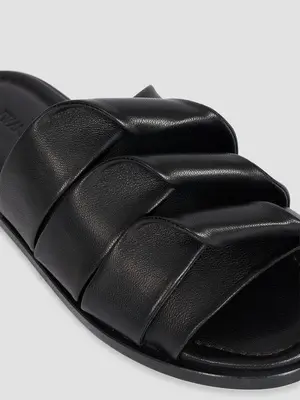 JW Anderson Coil Rolled-strap Leather Slides