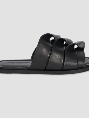 JW Anderson Coil Rolled-strap Leather Slides