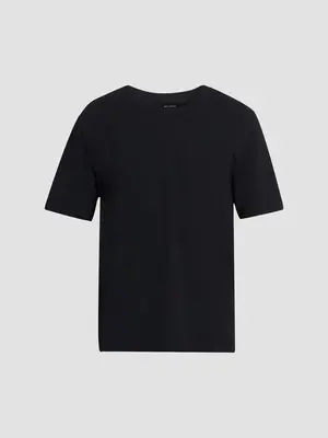 Officine Générale Cotton Crewneck T-shirt - Black