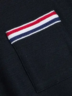 Thom Browne Rwb-embroidered Textured Crewneck T-shirt