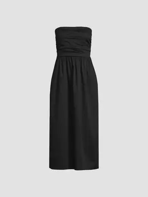 CAPSULE 121 The Wave Strapless Dress - Black
