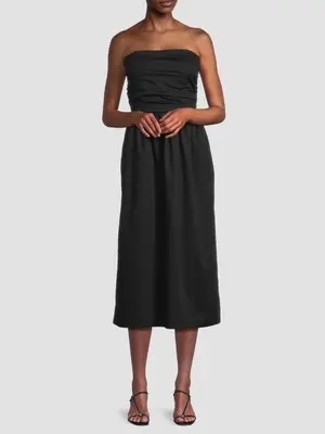 CAPSULE 121 The Wave Strapless Dress - Black