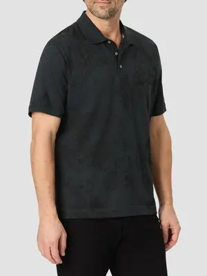 Robert Graham Linford Cotton Knit Polo Shirt