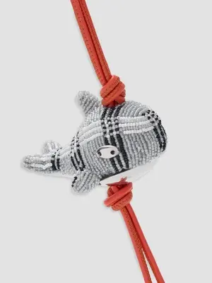 Loewe Whale Leather Cord Charm - Multi