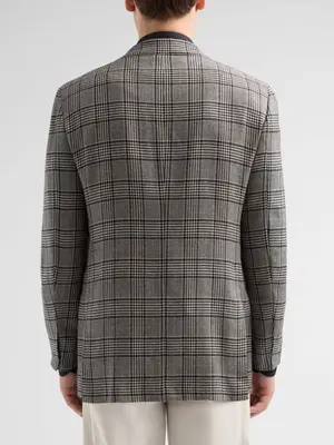Kiton Plaid Cashmere Sport Coat