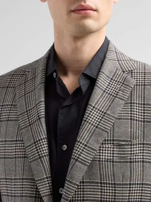 Kiton Plaid Cashmere Sport Coat