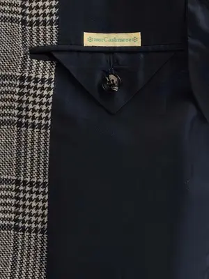 Kiton Plaid Cashmere Sport Coat